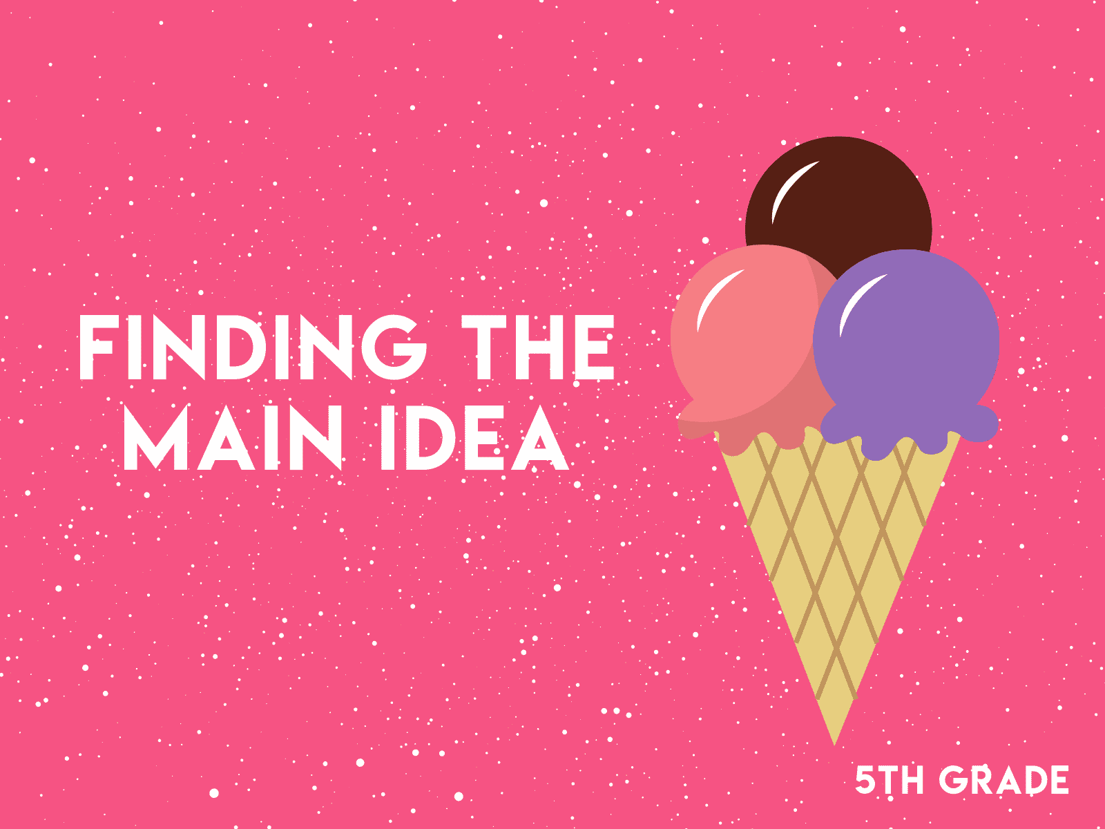 Find The Main Idea Fifth Grade Reading Resource Find The Main Idea Fifth Grade Reading Resource