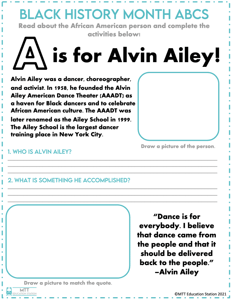 African American Worksheets